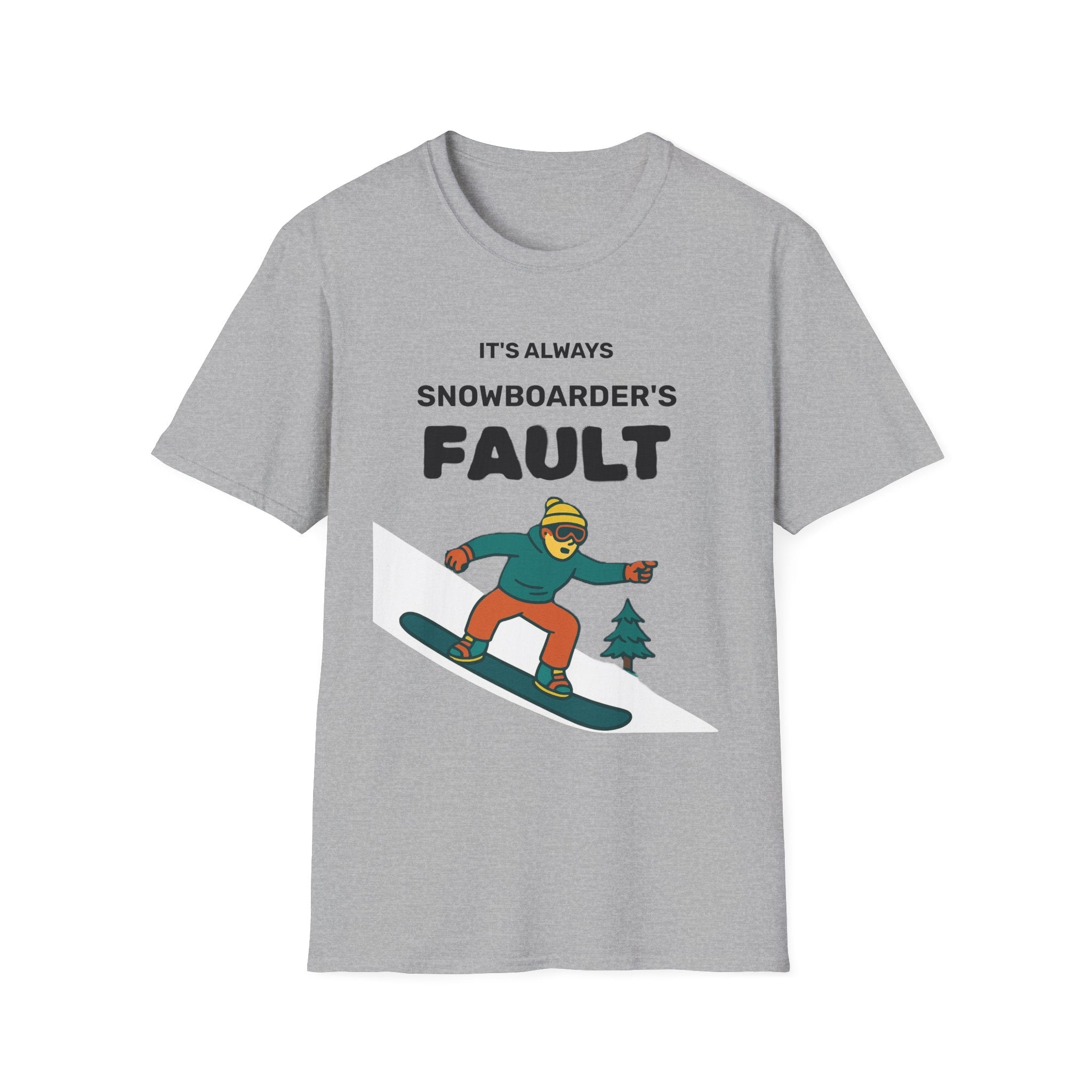 Men's Snowboarder T-Shirt - Casual Tee, Winter Sports Shirt, Funny Gif ...